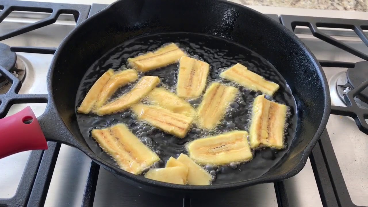 Guyanese Breakfast Recipe-How to Fry Plantains - YouTube
