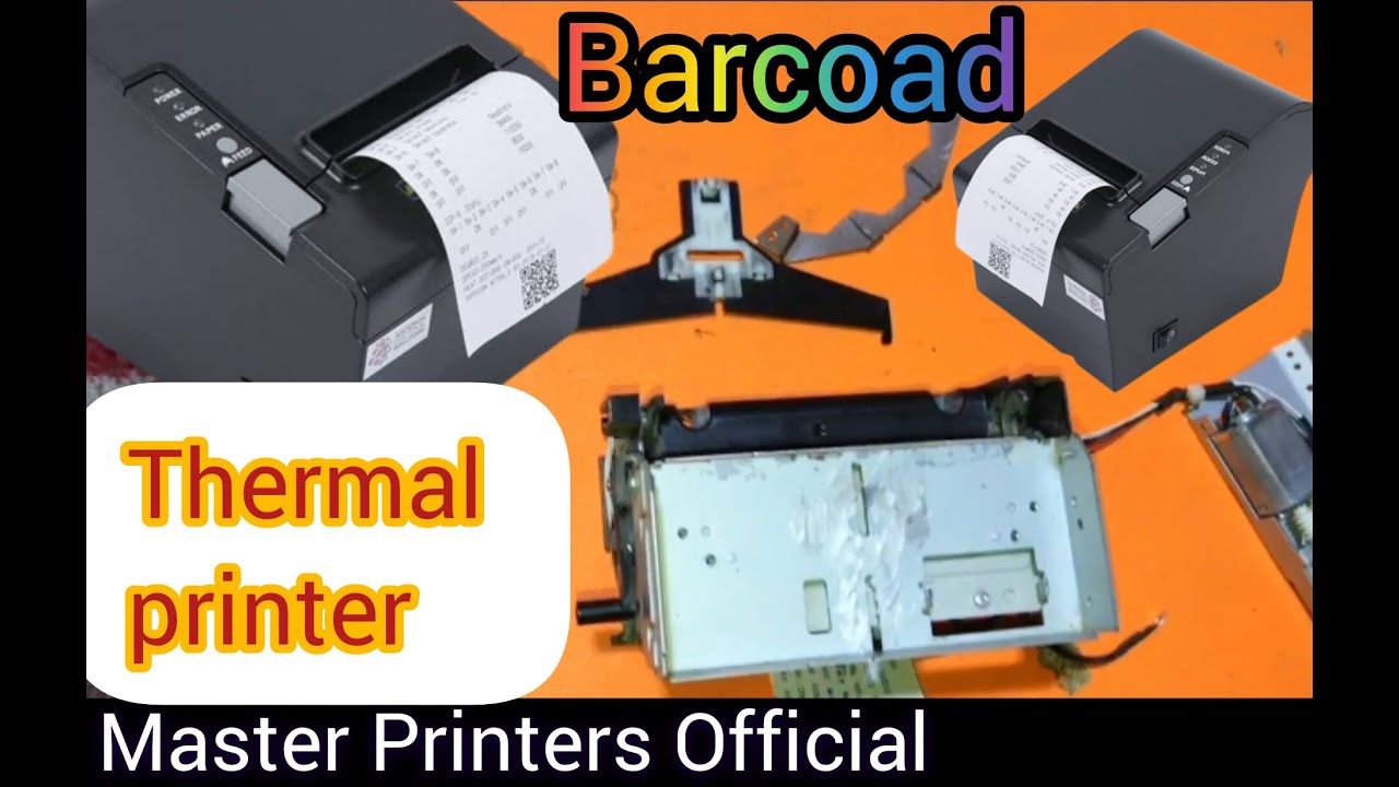 Barcoad Printer Repairing | Thermal Printer Head cleaning | stuck paper ...