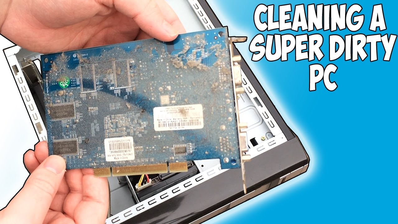 Cleaning up a Super Dirty Old PC - YouTube