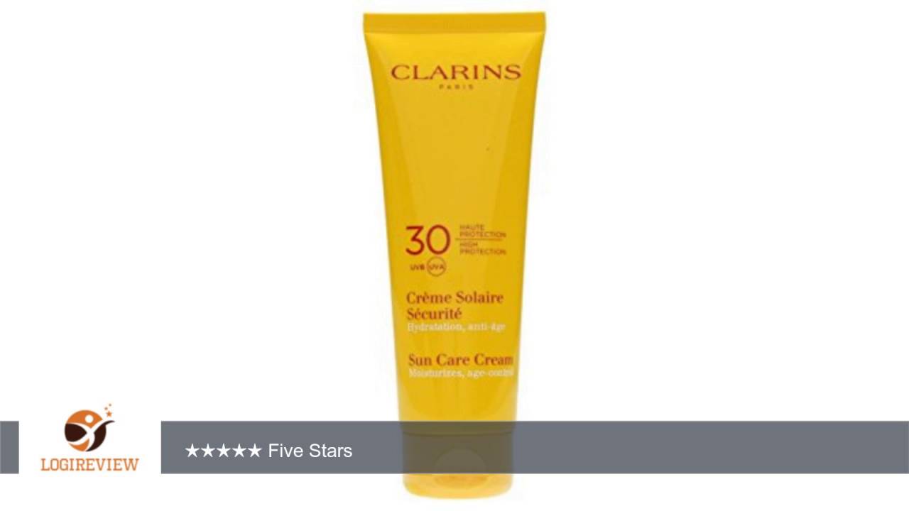 Clarins Sun Care Cream High Protection SPF 30 for Sun-Sensitive Skin, 4 ...
