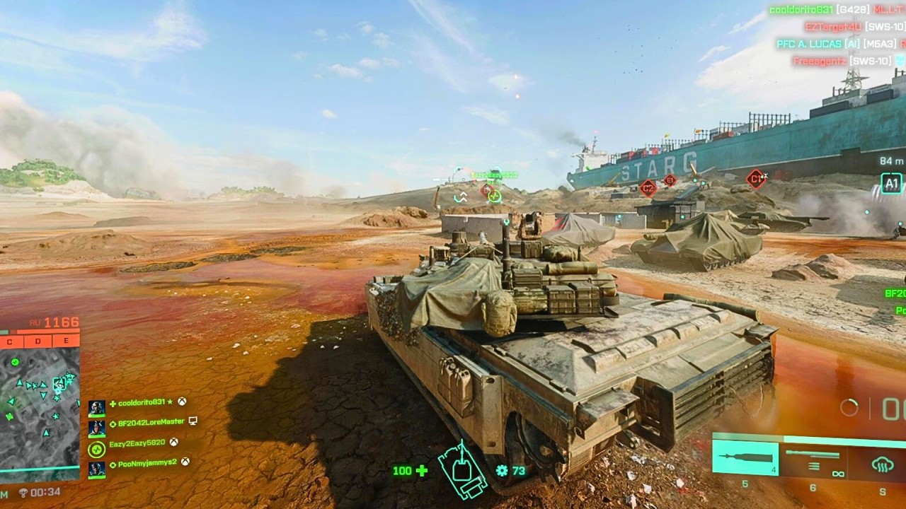 39-0 M1A5 Abrams Tank Gameplay - Mogged By My Gunner - Battlefield 2042 ...