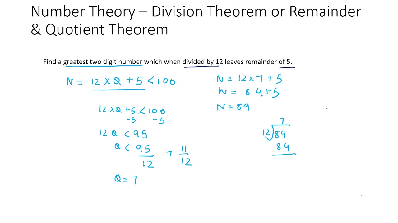 What is division or quotient theorem? - YouTube