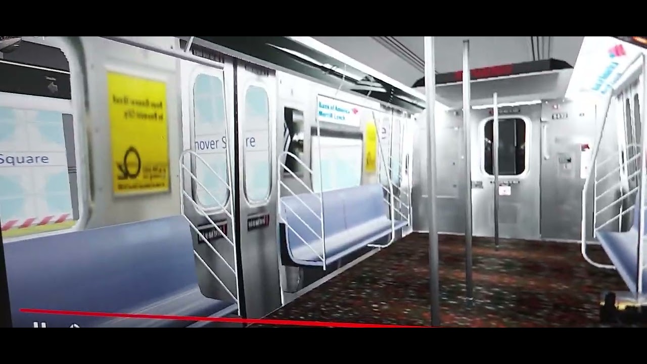 viewing the T Train at Hanover Square with a last stop on this T Train ...