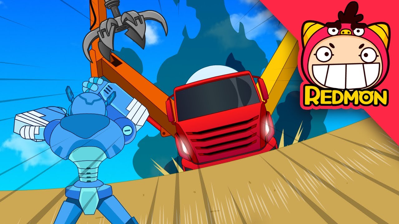 Monster car turmoil | Toy Ranger | 4K cartoon | REDMON - YouTube