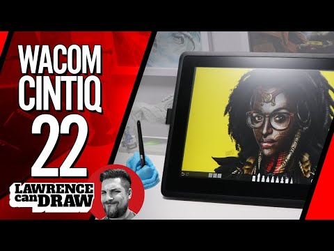 The Best Wacom Cintiq 22 Review / Full Unboxing + Pen Test + Speed Paint