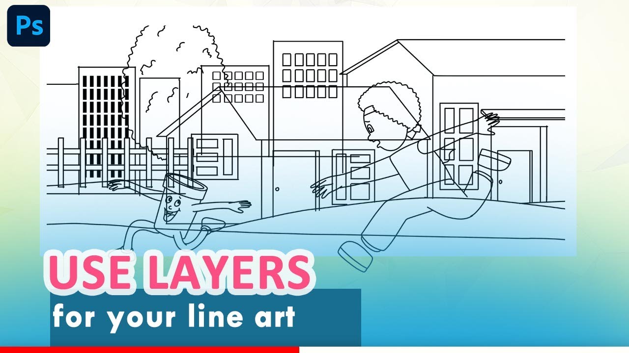 USE LAYERS for your line art - YouTube