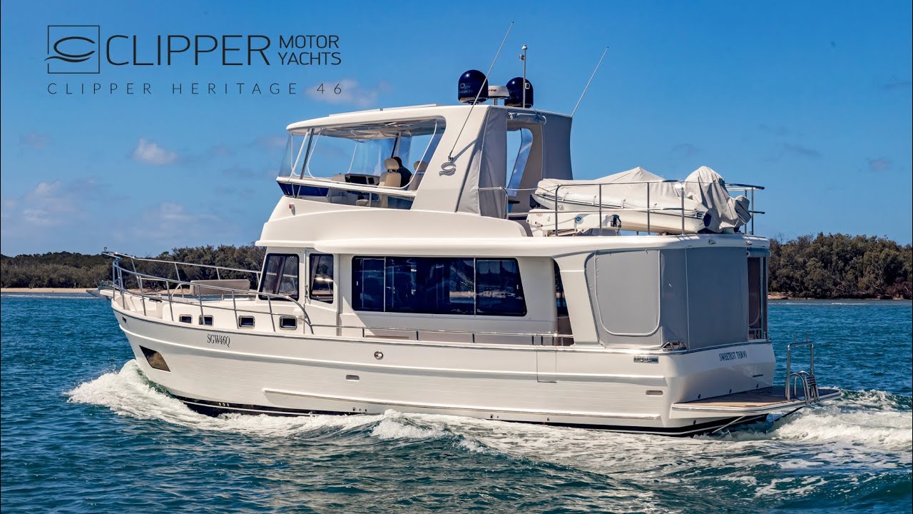 Clipper Heritage 46 | Clipper Motor Yachts Australia - YouTube