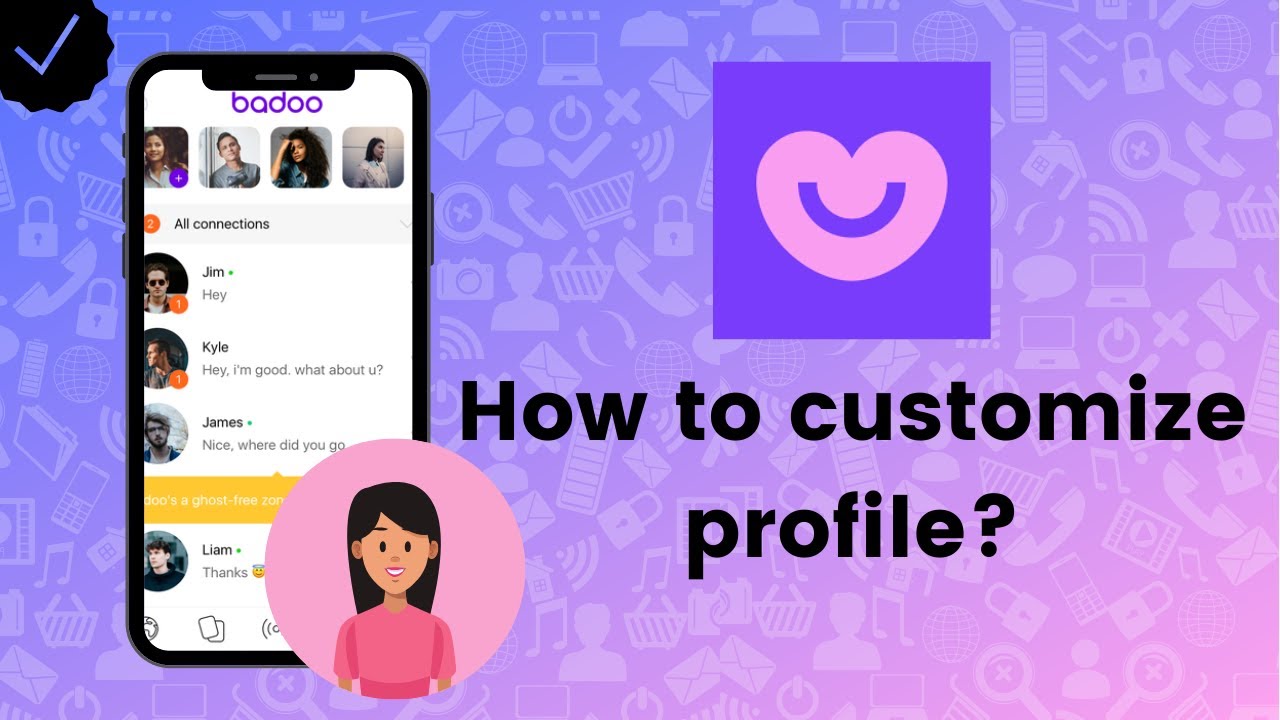 How to customize profile on Badoo? - YouTube