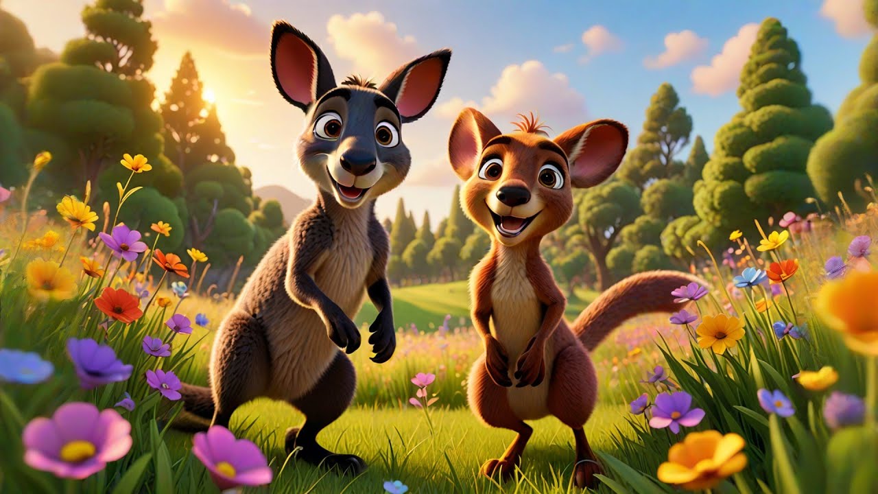 Ten Jumping Kangaroos Count to Ten | Counting Song for Kids | Nursery ...