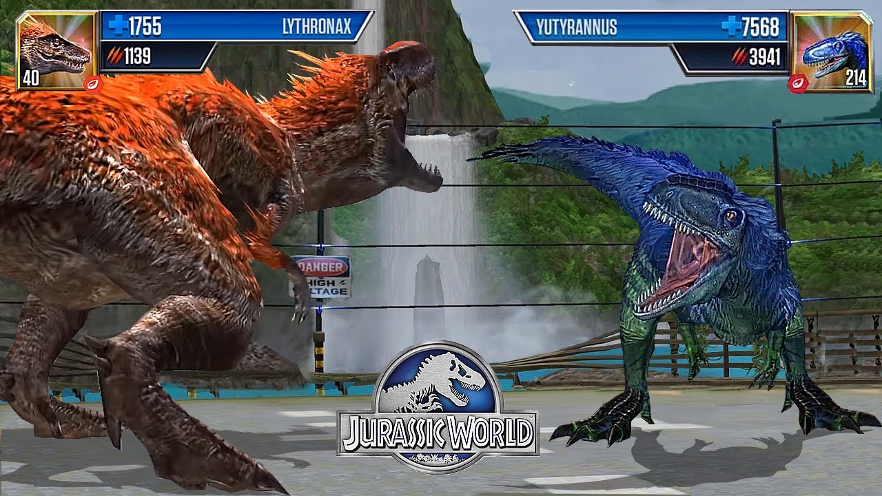LYTHRONAX VS YUTYRANNUS - JURASSIC DINOSAUR BATTLE || JURASSIC WORLD ...