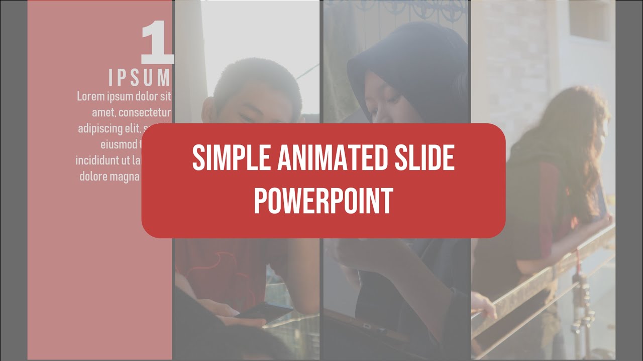 Simple Animated Slide Powerpoint | Powerpoint Tutorial #2 - YouTube