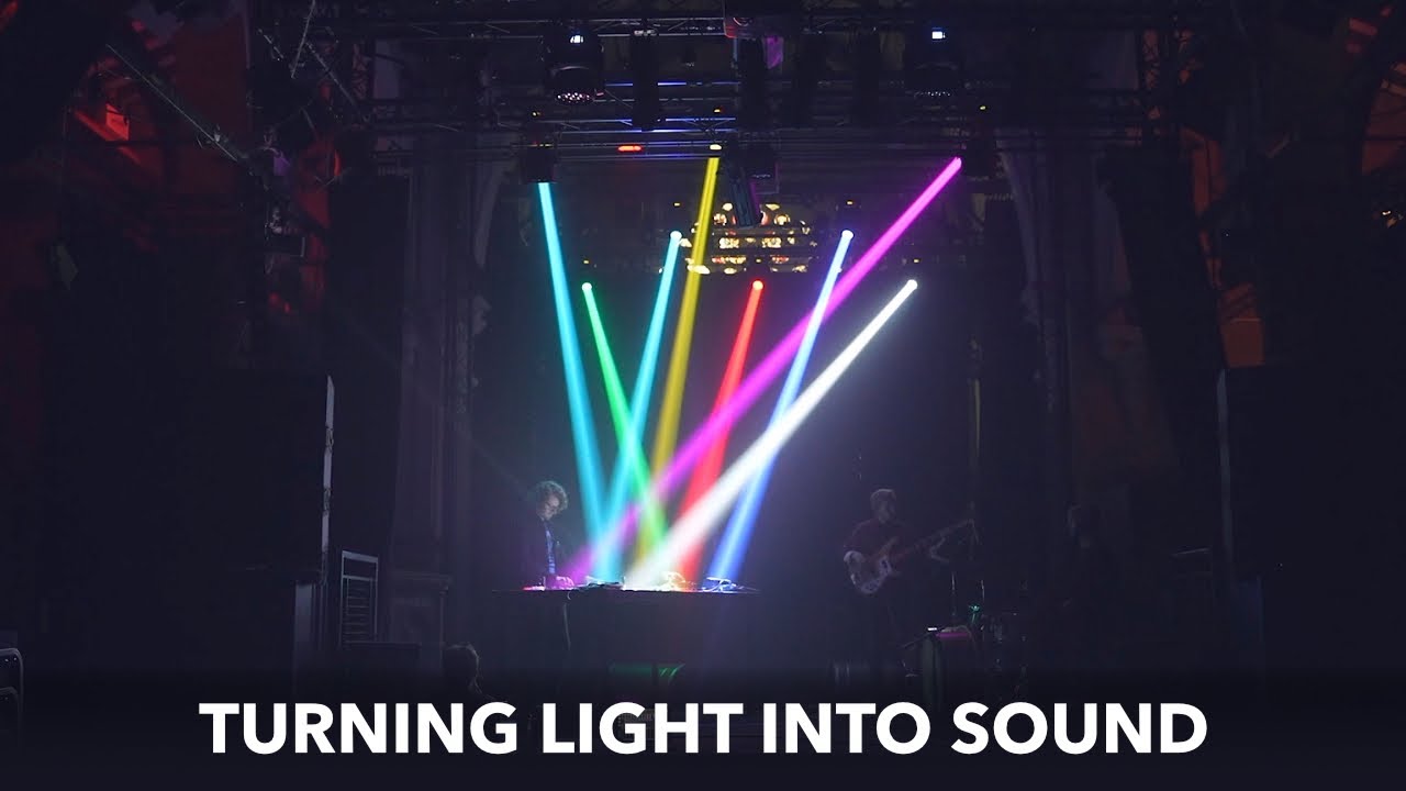 Using a lighting rig as a musical instrument - YouTube