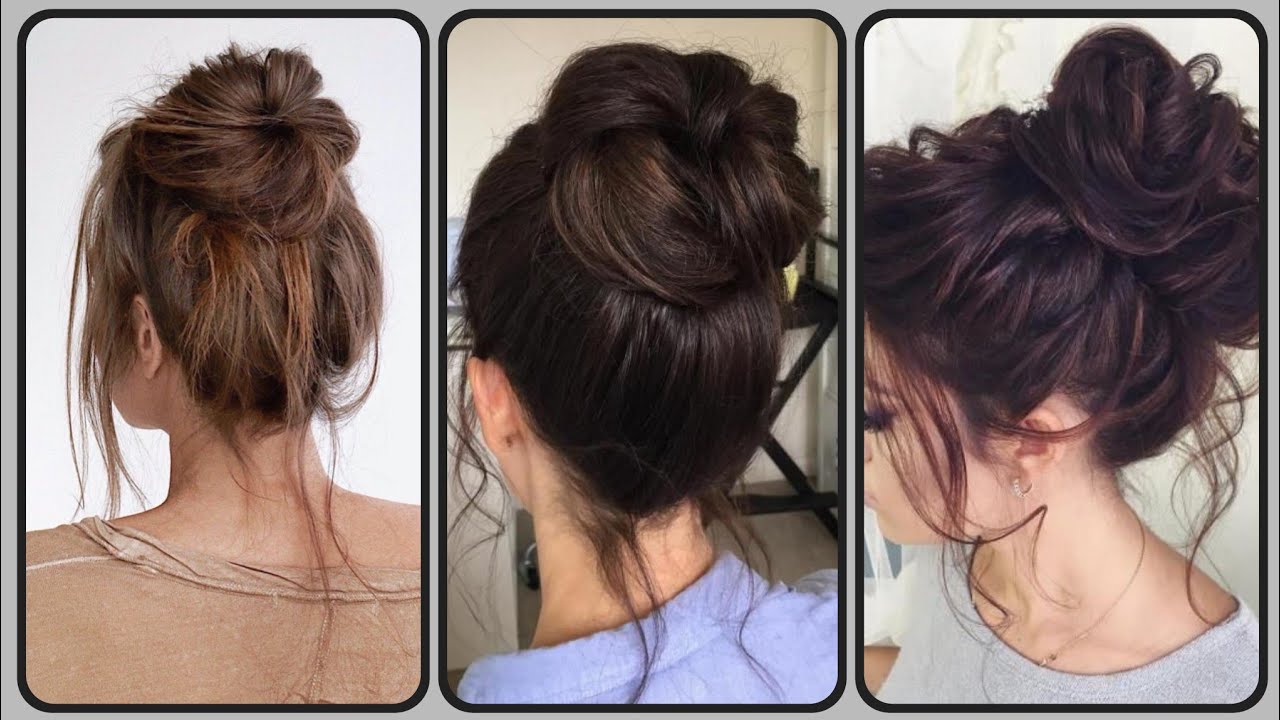 Outstanding & Awesome Messy Bun hairstyle || messy bun hairstyle ...