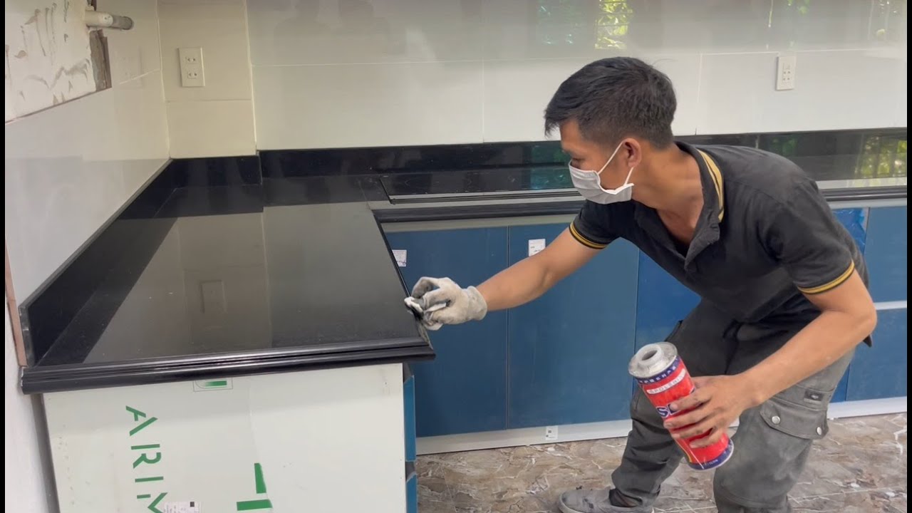 Stylish kitchen Interior Design // Install The Granite Countertops On ...