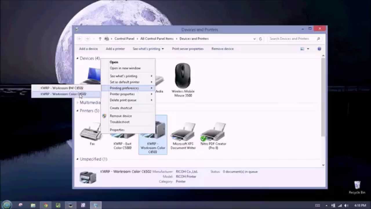 KW Windows Printer Installation - YouTube