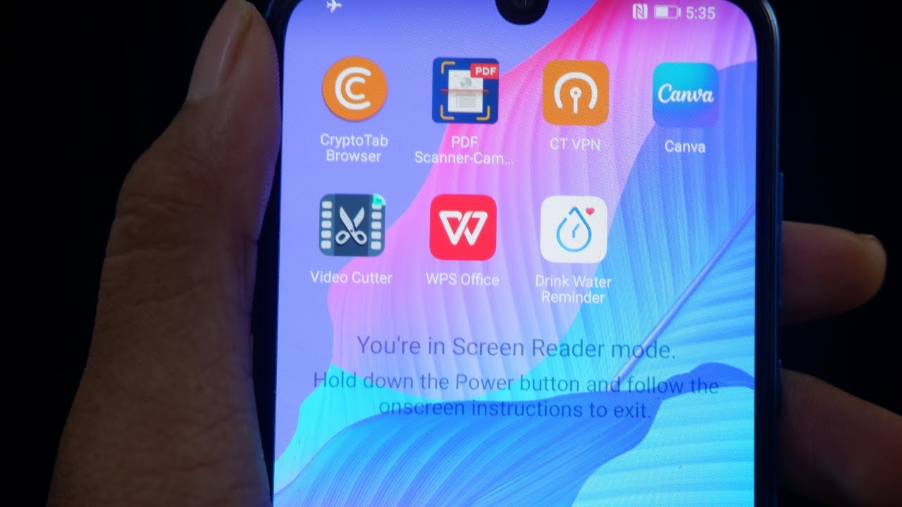 How To Turn Off The Accessibility Screen Reader On Huawei Devices - YouTube