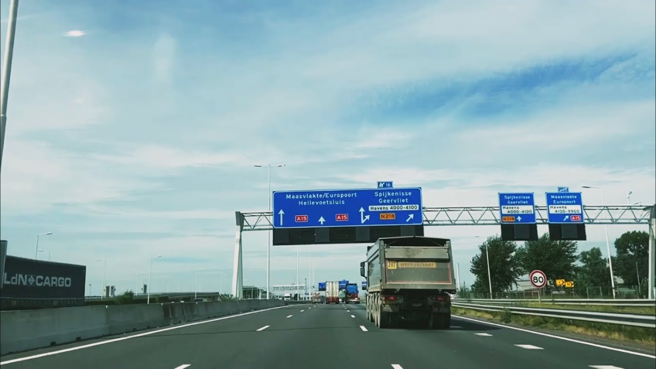 A15 ROTTERDAM | INDUSTRIAL FREEWAY ROTTERDAM - YouTube