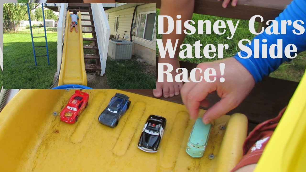Disney Cars water slide - YouTube