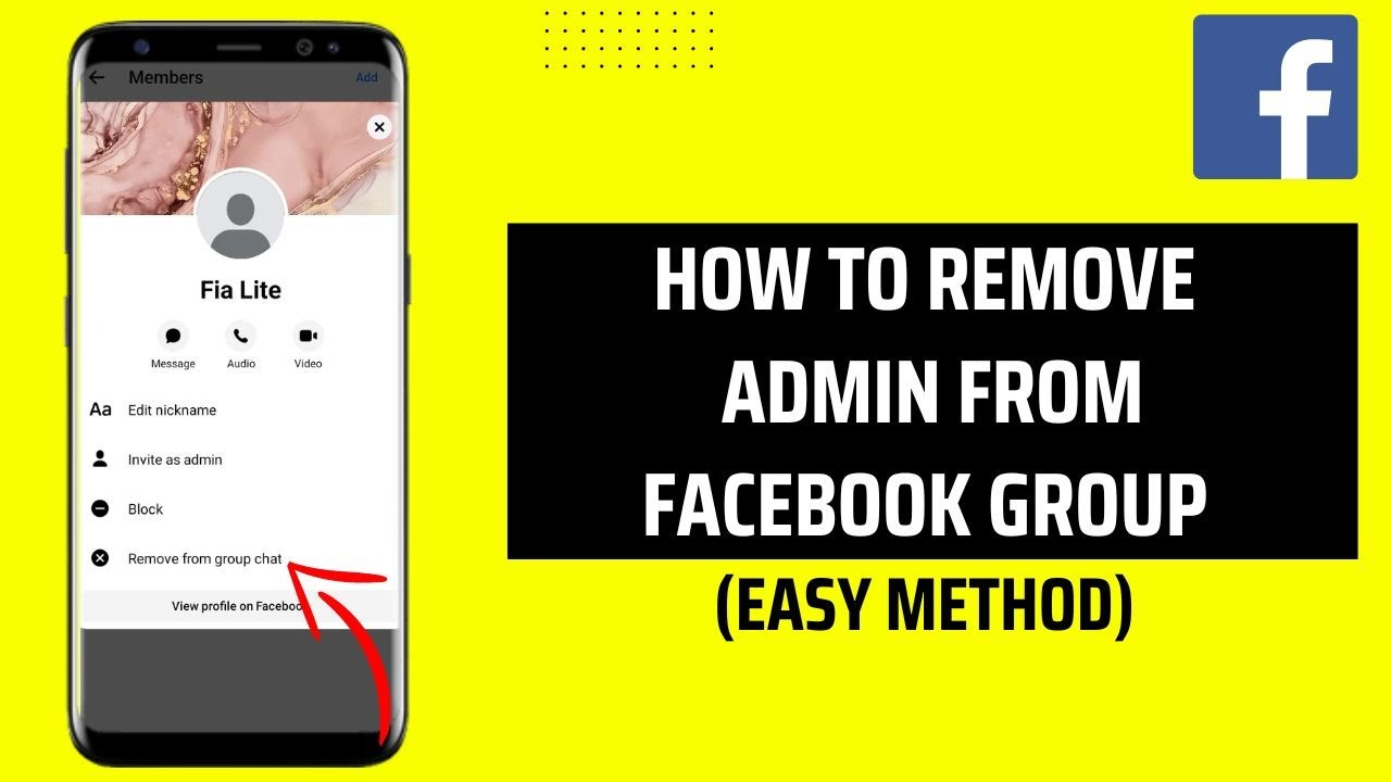 How To Remove Admin From Facebook Group - YouTube