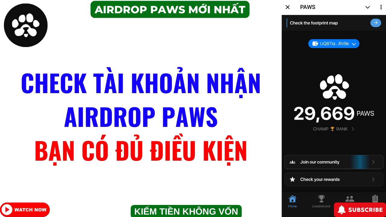 PAWS Airdrop - Cách Tài Khoản Đủ Điều Kiện Nhận Airdop PAWS - YouTube