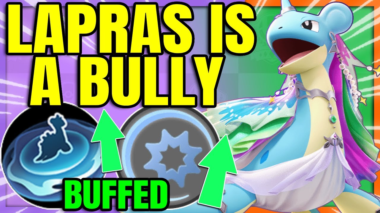 BUFFED Boosted Attack on WATER PULSE LAPRAS is Amazing | Pokemon Unite ...