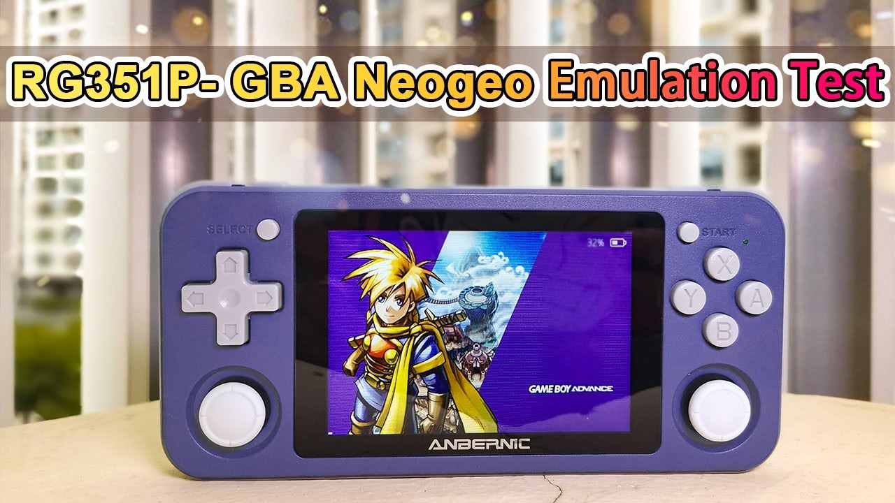 RG351P- GBA and NeoGeo Gameplay Test - YouTube