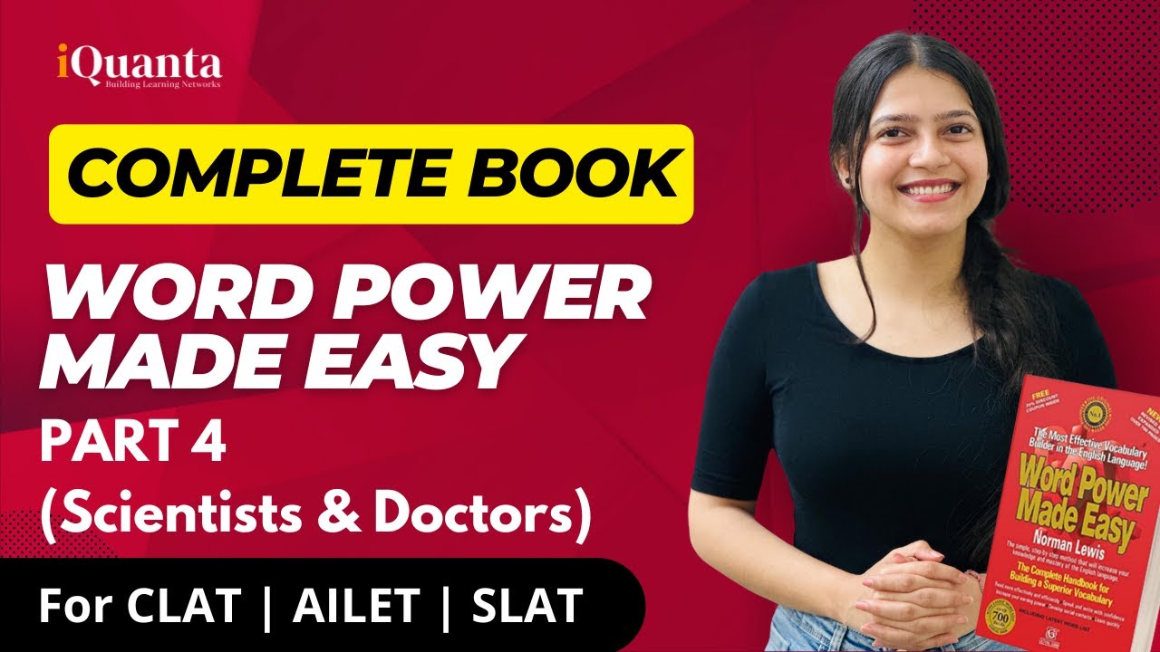 CLAT English Word Power Made Easy: Session 11-13 | Doctors & Scientists ...