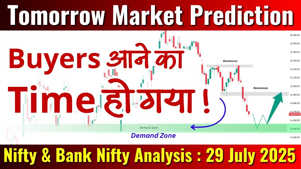 Nifty Prediction and Bank Nifty Analysis for Tomorrow | 29 July 25 ...