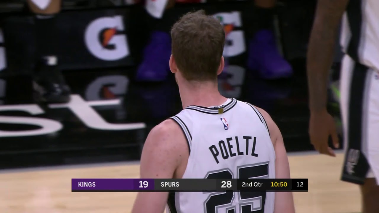 Jakob Poeltl Full Play vs Sacramento Kings | 12/06/19 | Smart ...