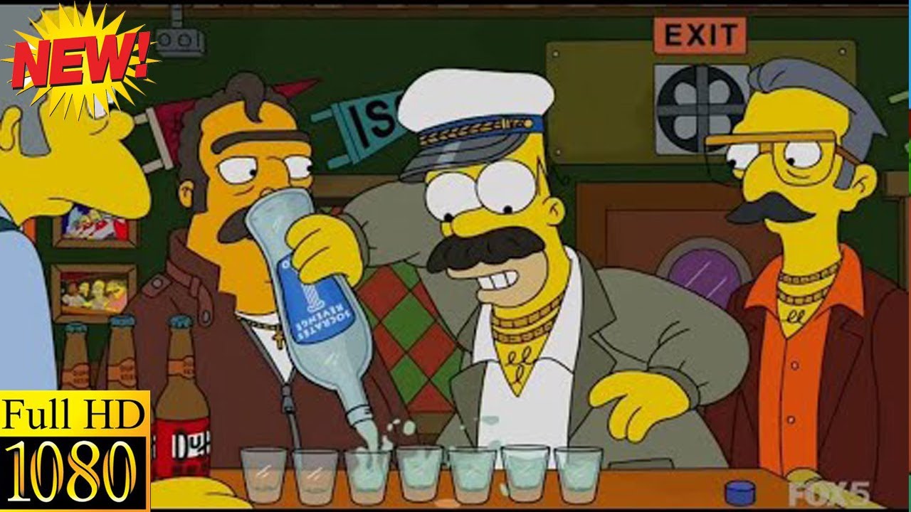 심슨 콧수염을 기른 호머 - Homer with the Simpsons mustache - YouTube