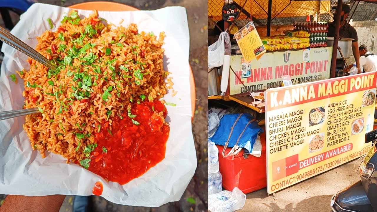 Tasty Chicken Rice Prepared at Koregaon Park, Pune | Indian Street Food ...
