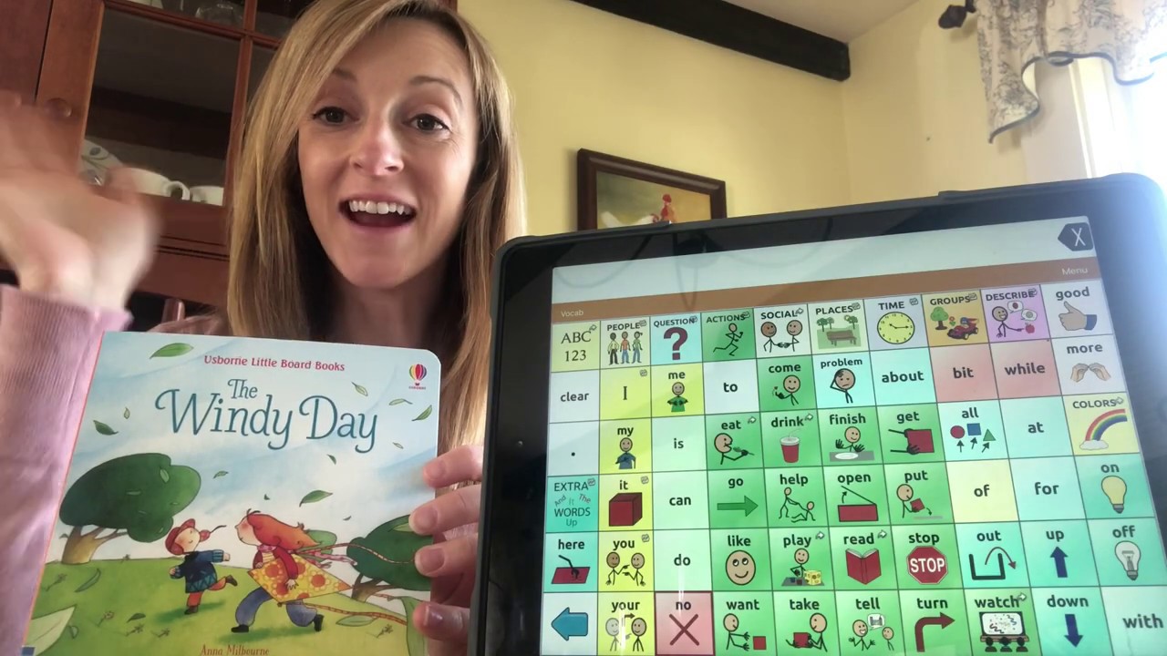 AAC Read Aloud: The Windy Day - YouTube