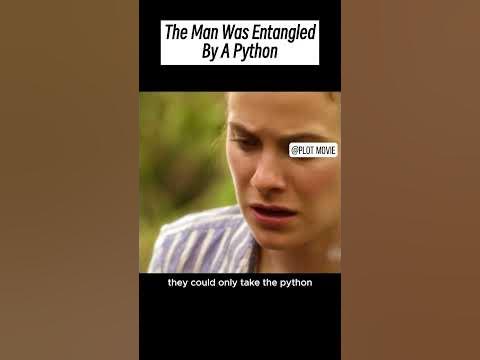 The Man Was Entangled By A Python #shorts - YouTube