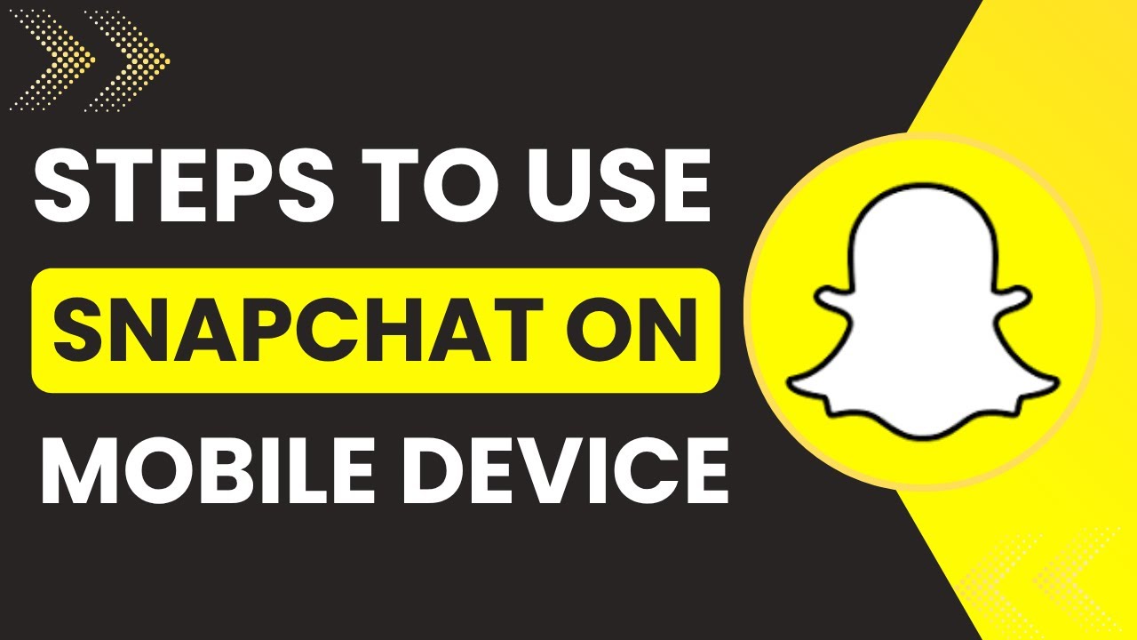 How To Use Snapchat On Mobile - YouTube