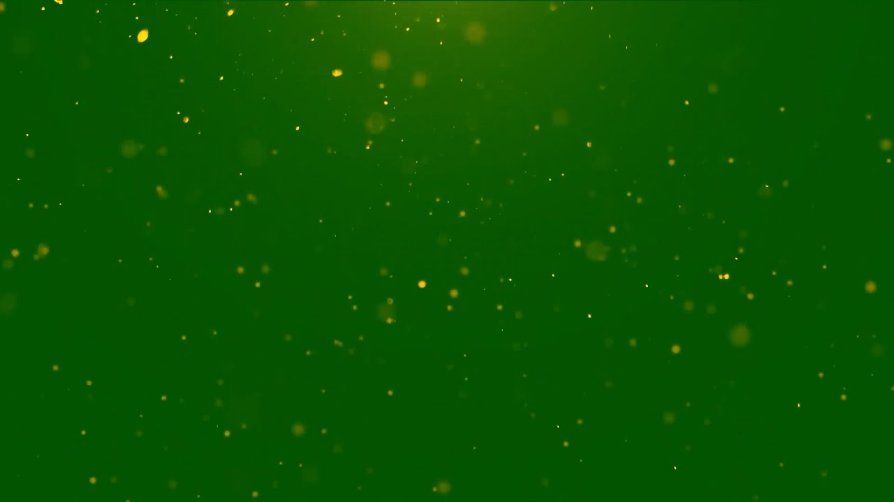 Gold Dust Particles Green Screen Effect | 1080p Background for video ...