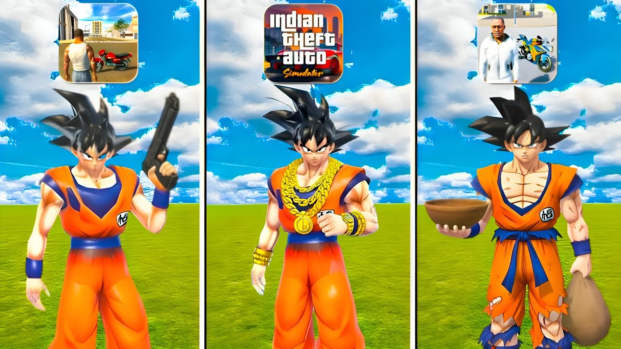 Goku In Indian GTA Games 🔥😱 Which Goku Is Best ? - YouTube