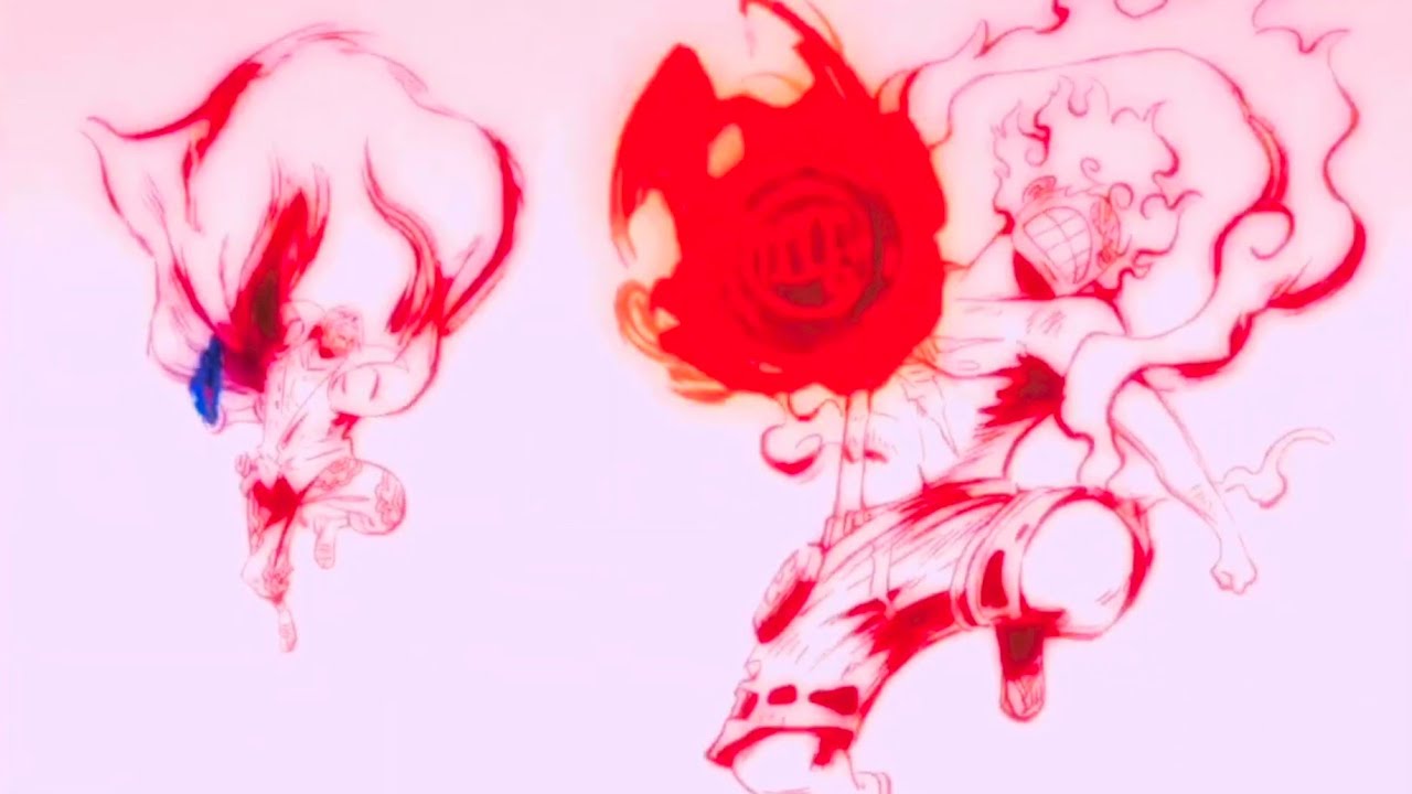 One Piece Red Movie Fight Scenes (Luffy Gear 5) Shank's Haki - YouTube