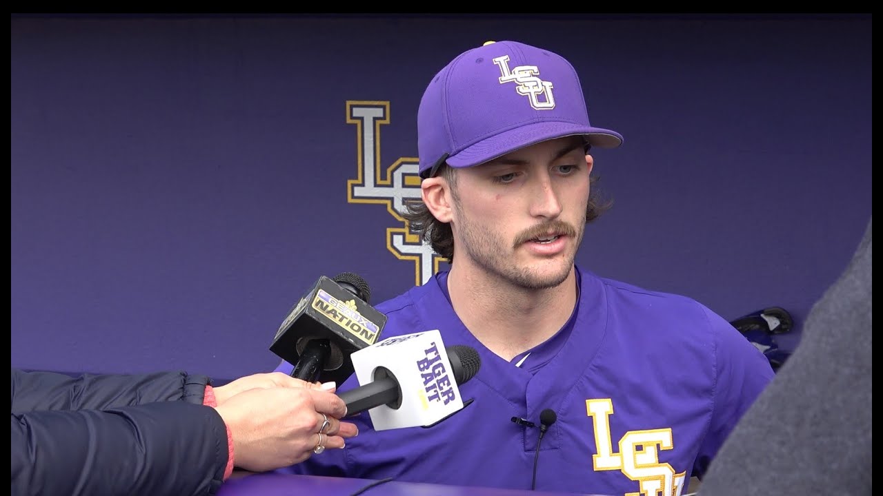 LSU outfielder Dylan Crews media day interview - YouTube
