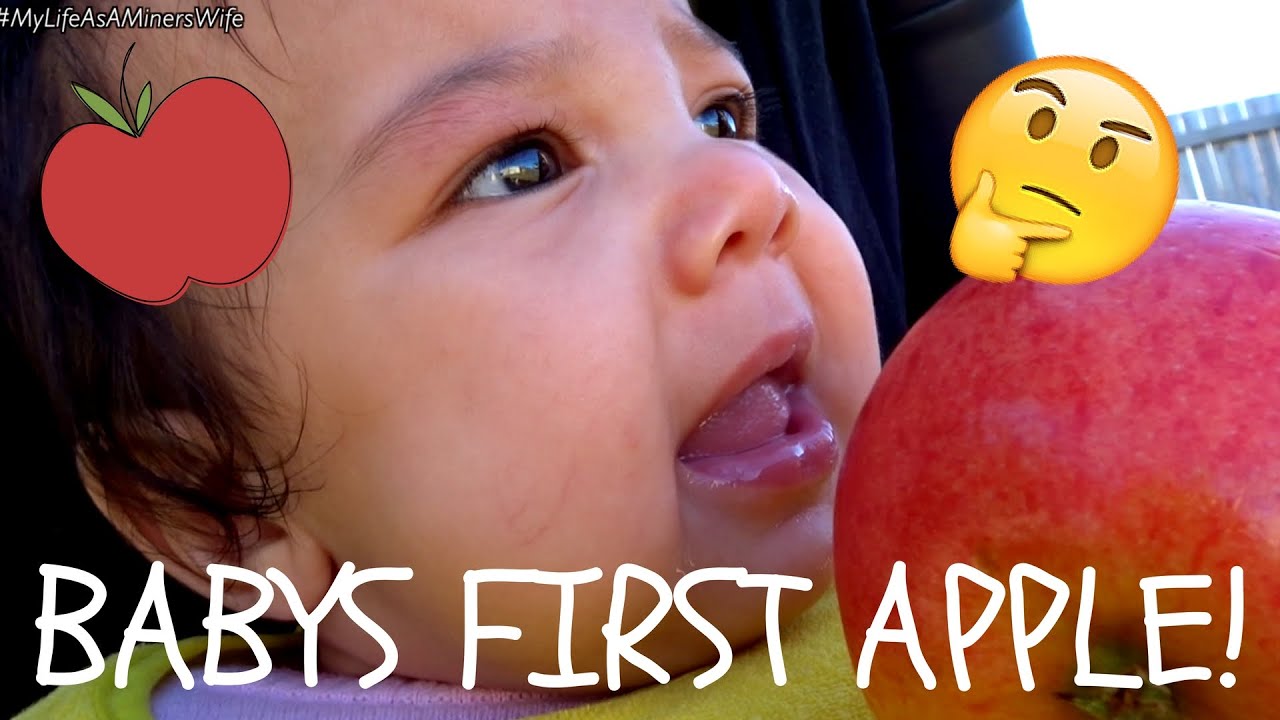BABYS FIRST APPLE! - 28th August 2016 - YouTube
