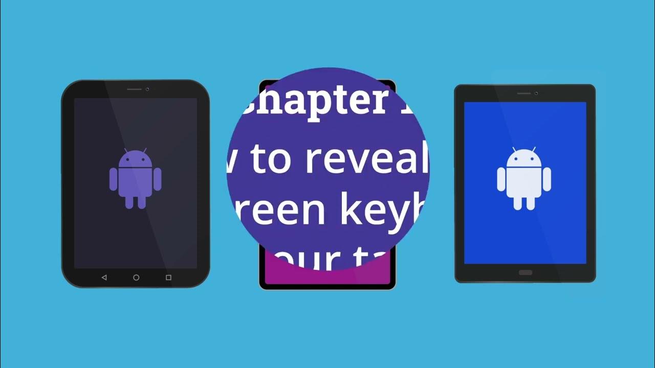 Android tablet: On-screen keyboard and quick settings - YouTube