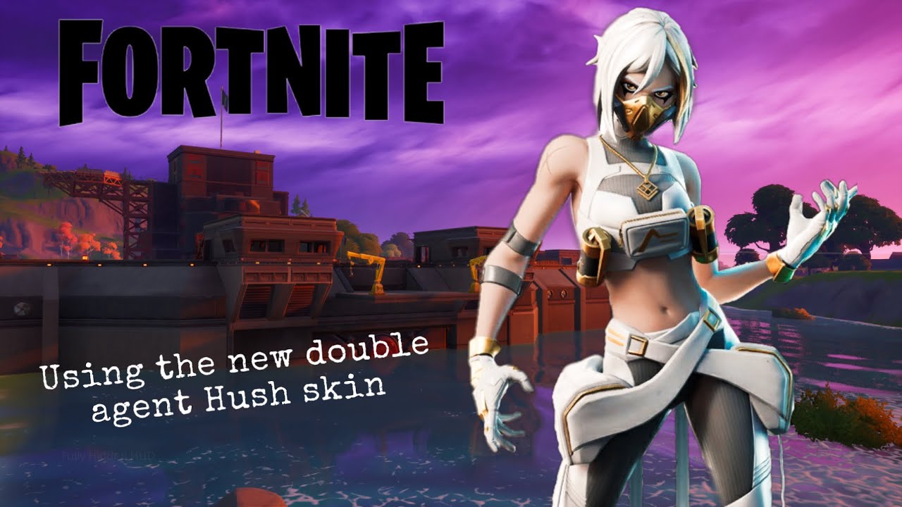 FORTNITE new double agent hush ! And rocket launcher trick shot ! - YouTube