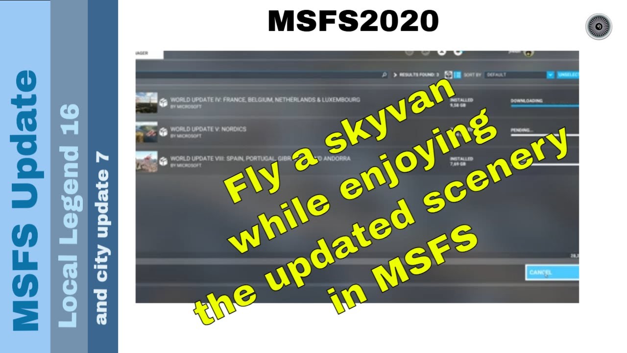 Flight Simulator 2020- MSFS Update - new local legend + city update ...