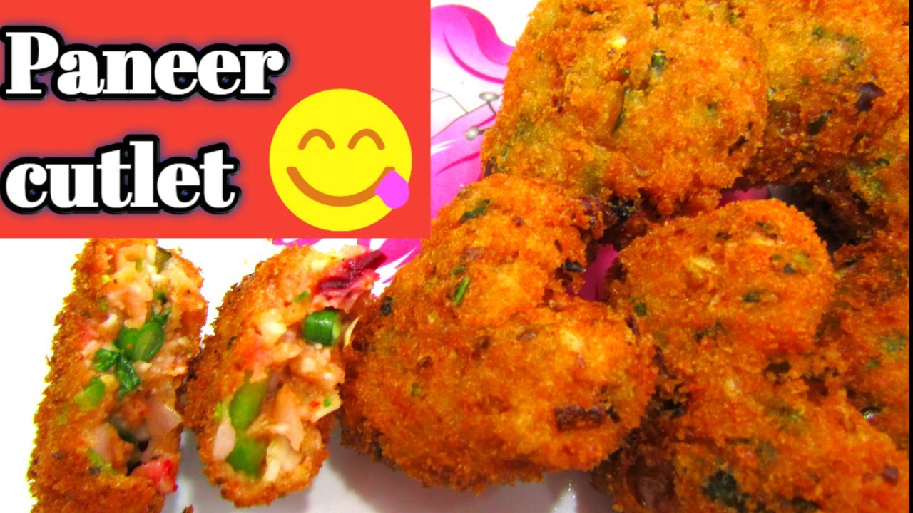 Paneer cutlet recipe/veg paneer cutlet easy/how to make paneer veg ...