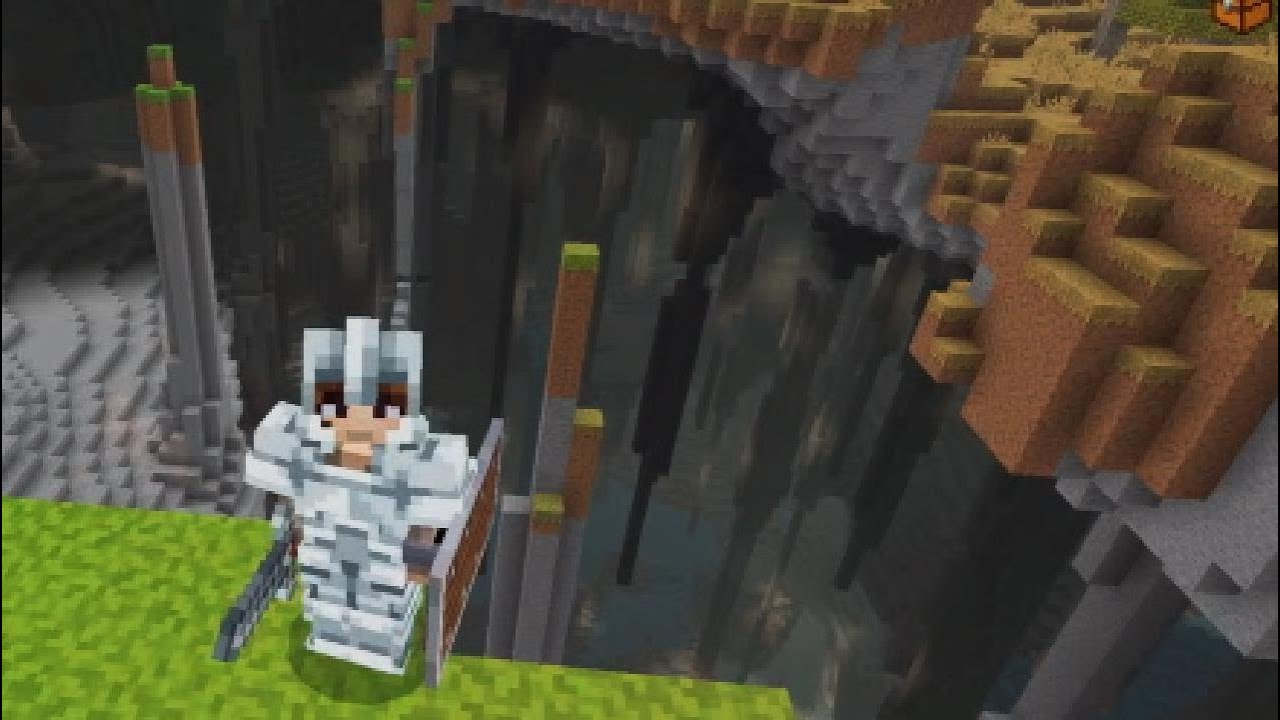 Exploring the massive cave!!! Minecraft part 2 - YouTube