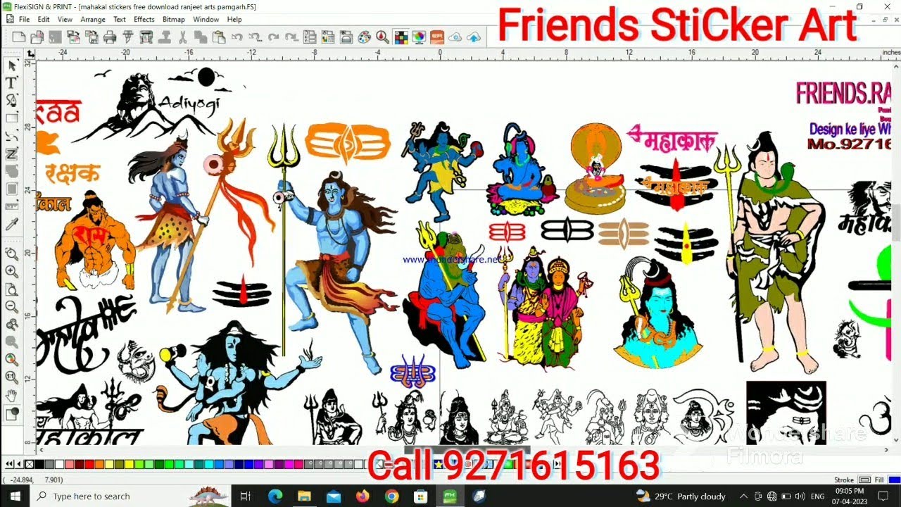 Mahadev Radium Cutting StiCker logo Designs call 9271615163 - YouTube