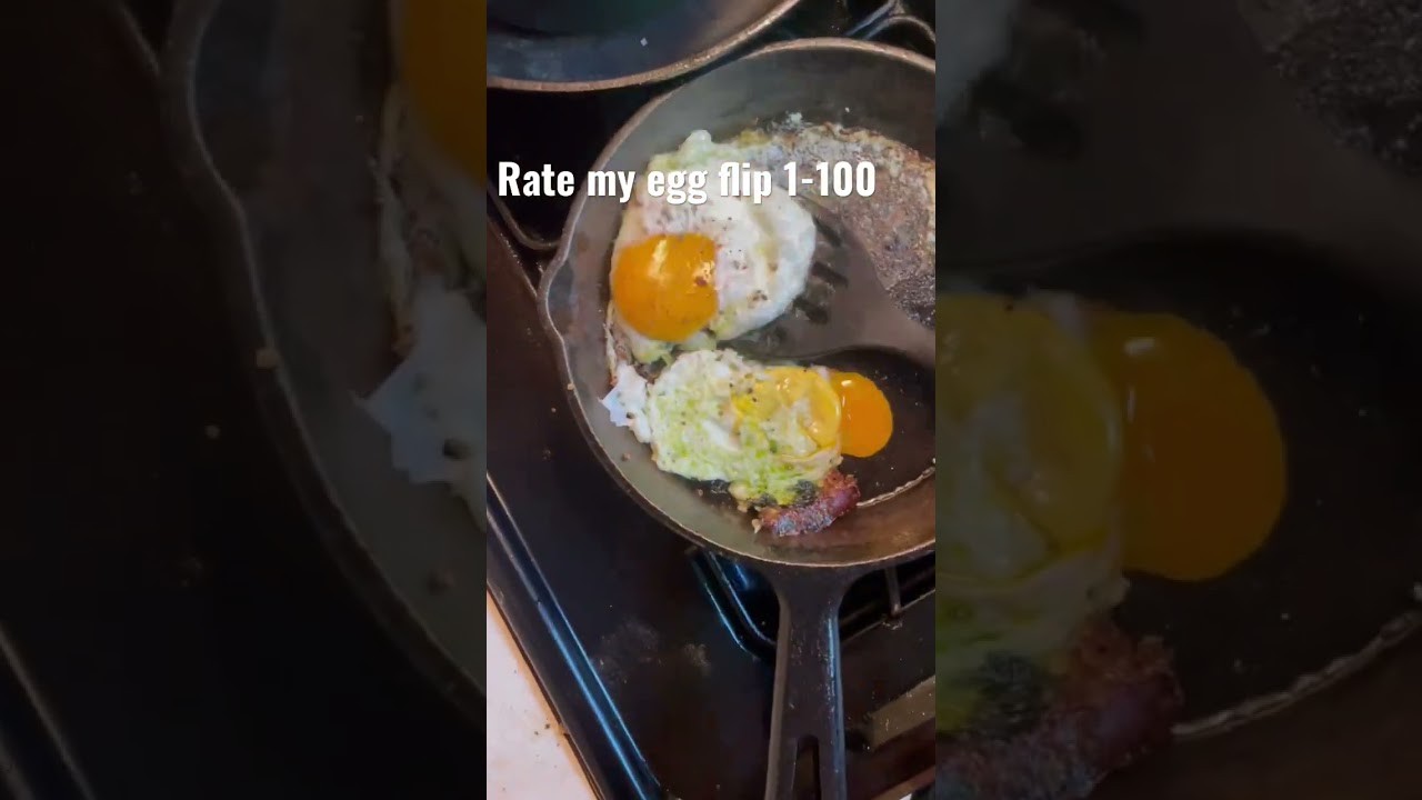 Rate my egg flip 1-100 🍳 #egg #flip #flips #yum #yummy #eat #shorts # ...
