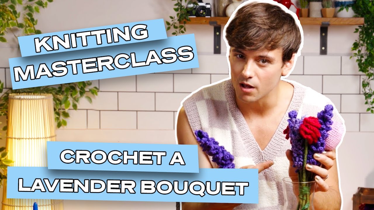 How To Make Crochet Lavender I Tom Daley - YouTube