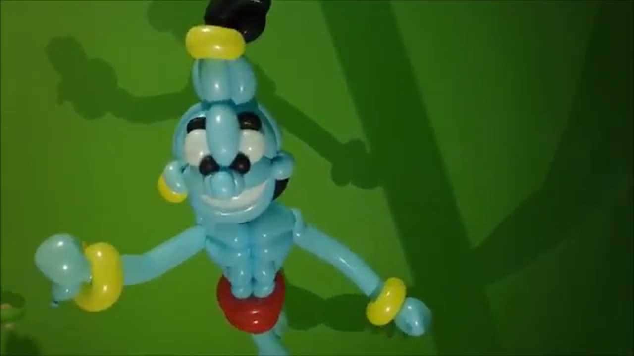 genie balloon getting high bong bóng thần đèn 扭气球 ANIMAL - YouTube
