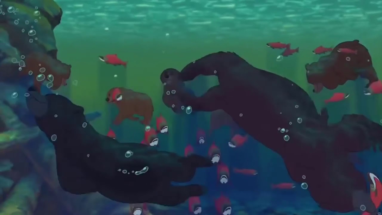 Brother Bear Underwater Scenes - YouTube