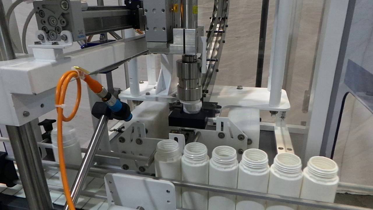 Automatic linear capping machine for corrosive and non-corrosive products EVO - Screw-on caps ...